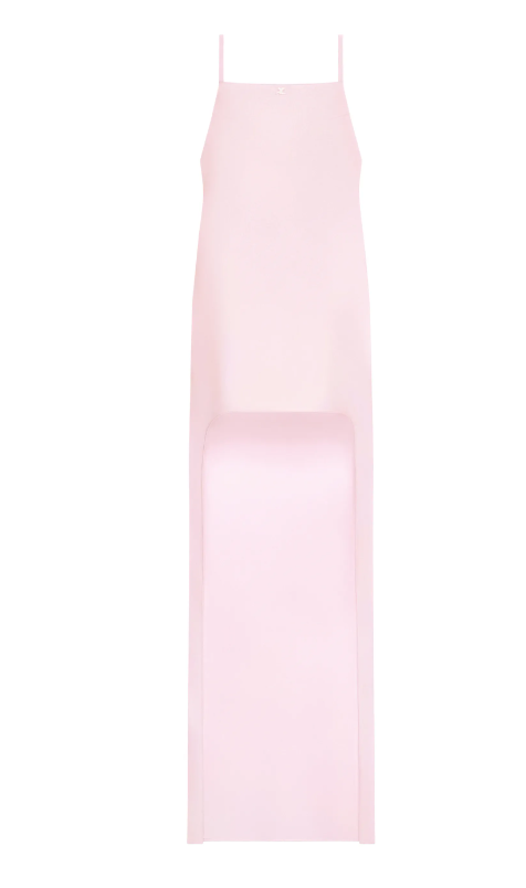 COURREGES Courrèges Long Backless Crepe Gown